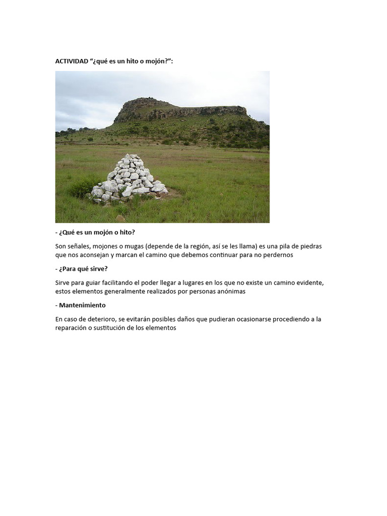 Importancia y Uso de Mojones en Caminos | PDF | Hogar, jardinería y ...