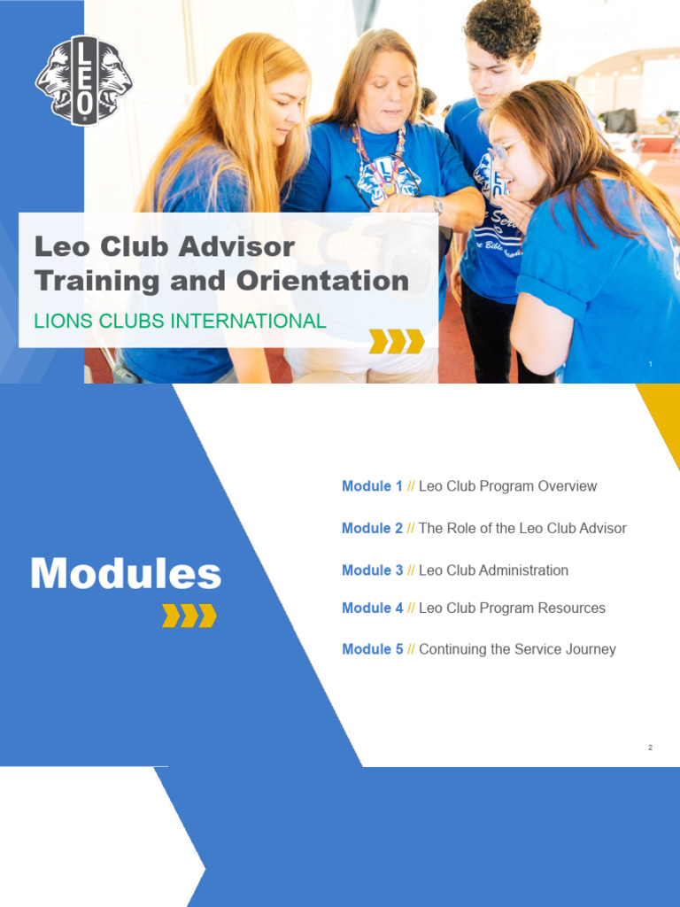 Leo Club Advisor Training Overview | PDF