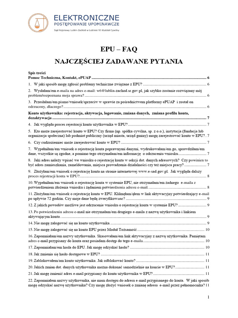 Epu Faq | PDF