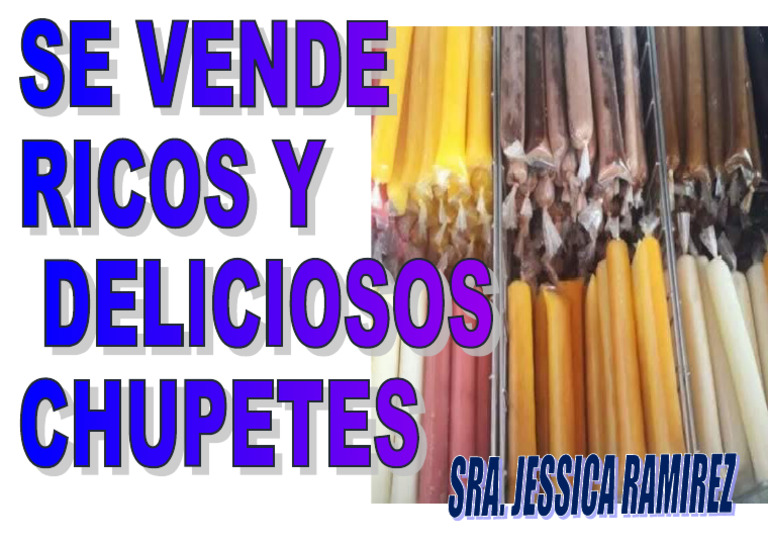 Se Vende Ricos y Deliciosos Chupetes | PDF