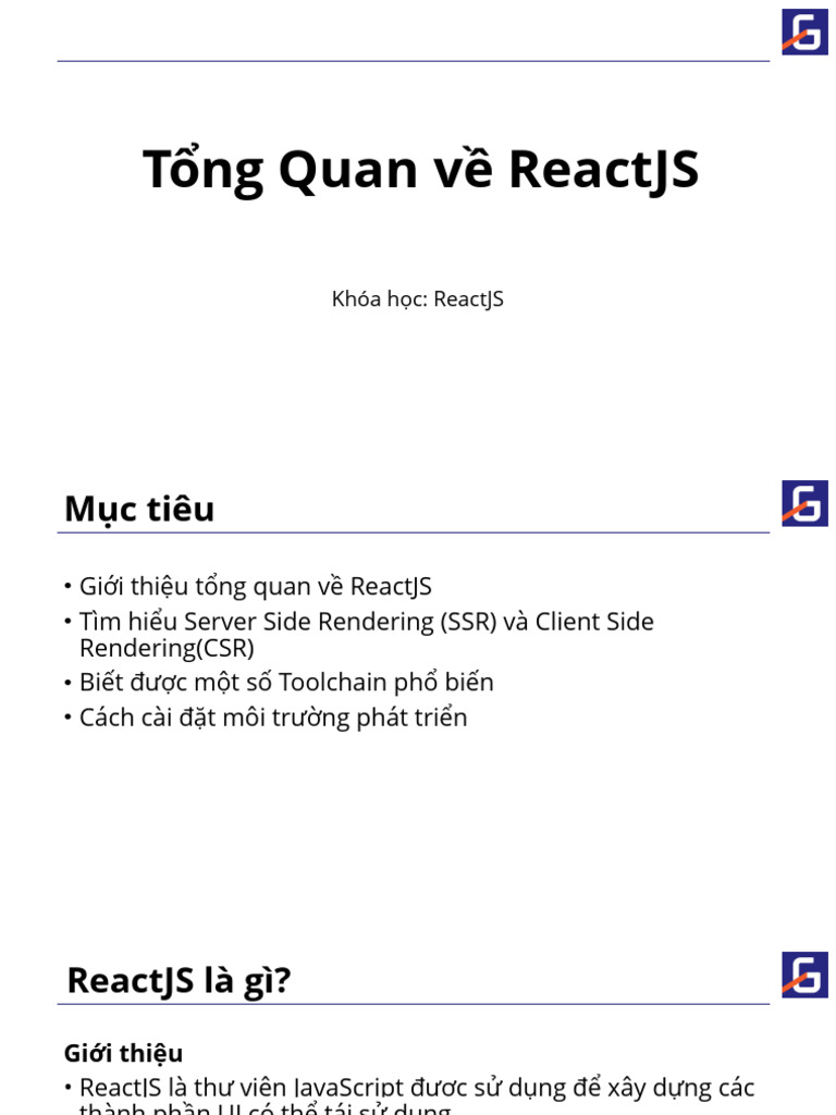 Tổng Quan Về ReactJS | PDF
