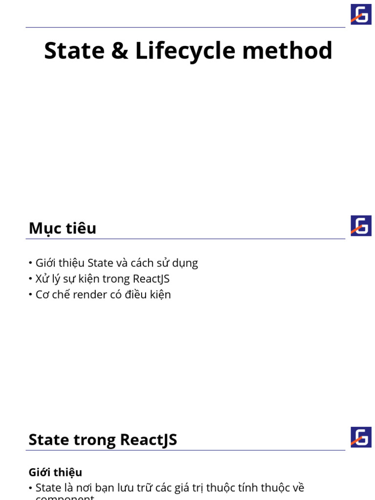 State Lifecycle Method | PDF