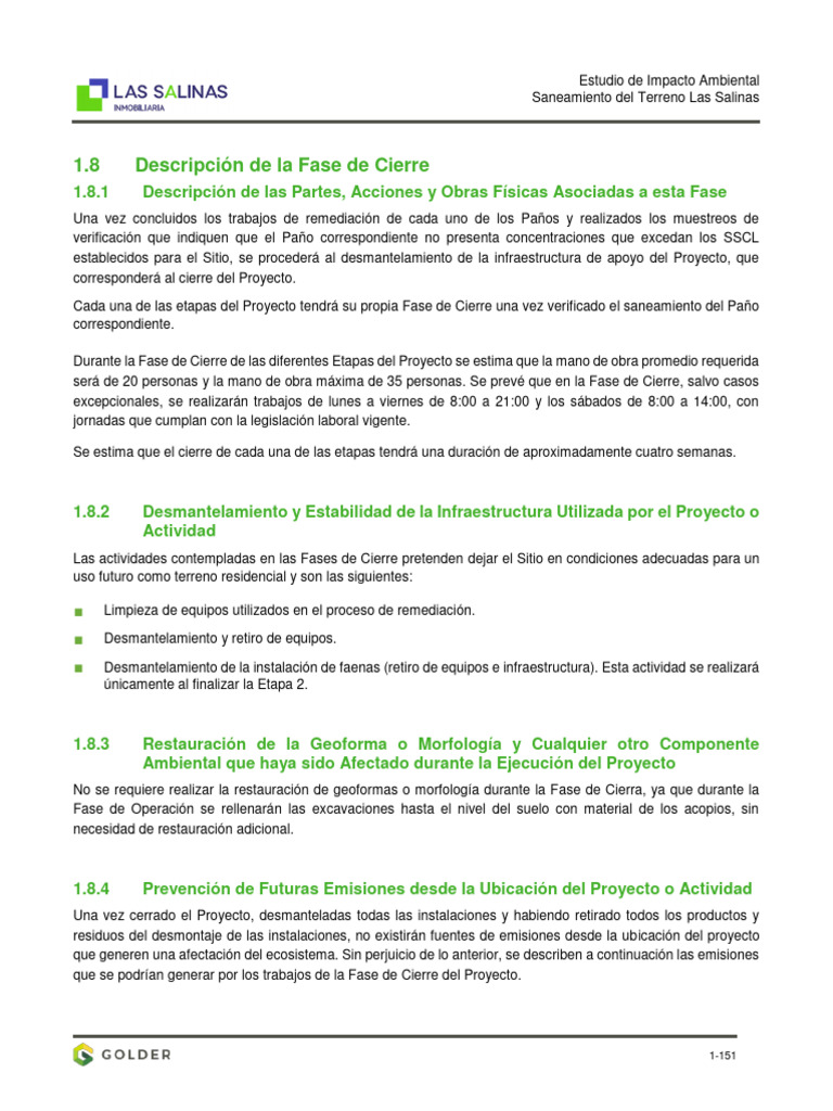 Cronograma Fase Cierre | PDF | Entorno natural | Economias
