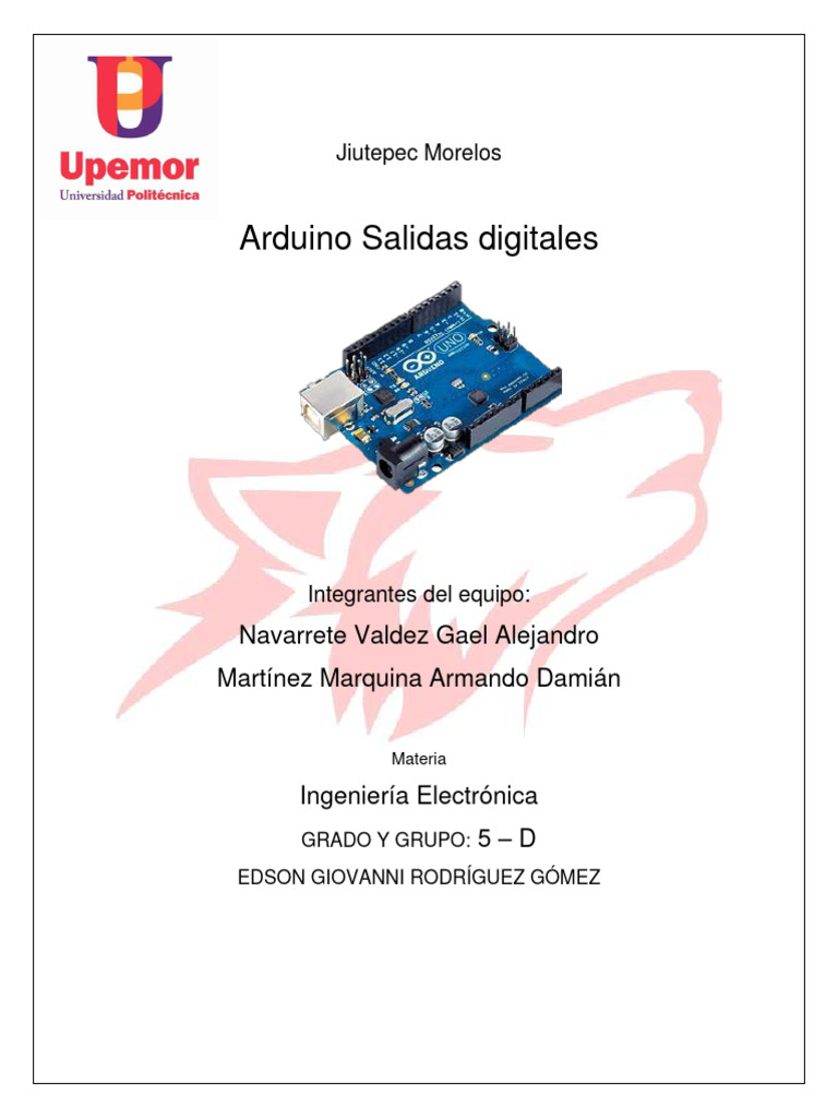 Arduino Salidas Digitales | PDF | Arduino | Microcontrolador