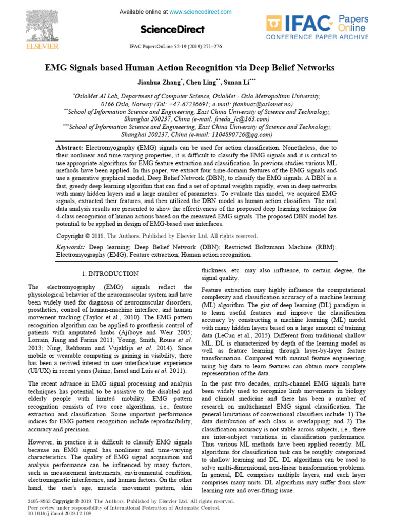 2019 Paper 3 | PDF | Deep Learning | Electromyography