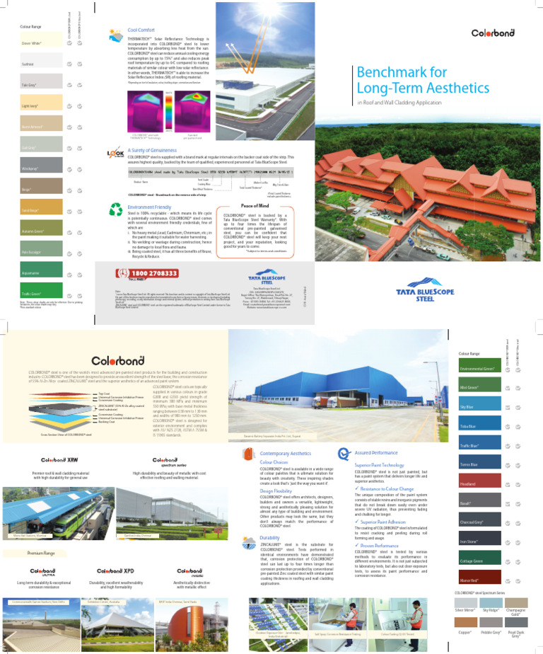 ColorBond 4pager XRW New | PDF | Steel | Paint