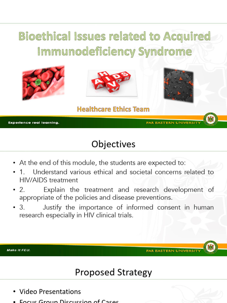 Module+3 5+Bioethical+Issues+Related+to+AIDS | PDF | Hiv/Aids | Infection