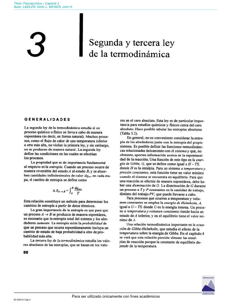 Capitulo 3 - Laidler FQ | PDF