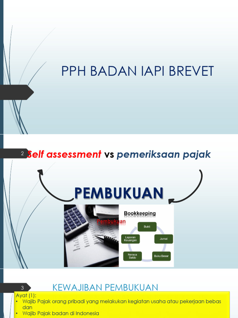 PPH BADAN IAPI BREVET Ketentuan | PDF