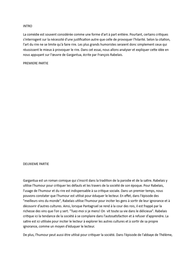 DISSERT | PDF | Rire | Humour