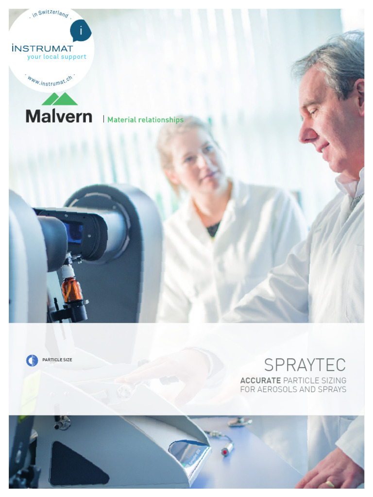 Malvern Spraytec Particle Sizing MRK690 03 LRLL | PDF | Chemistry | Physical Sciences