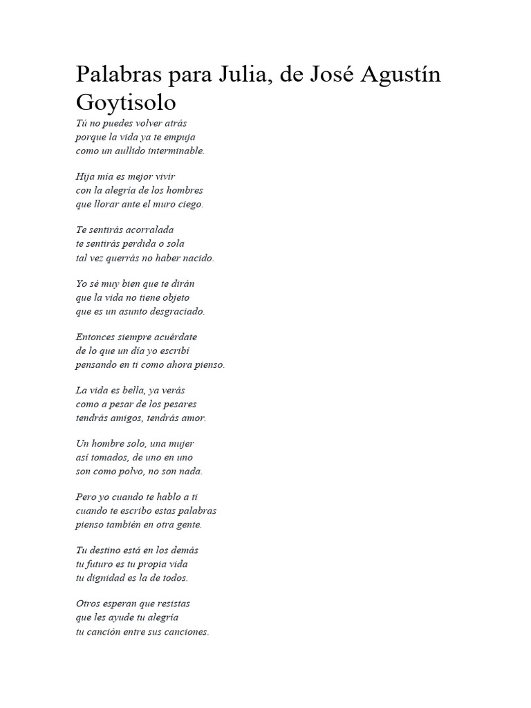 Palabras para Julia | PDF