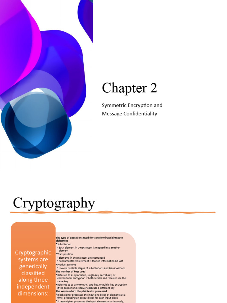 Network&comsec Ch2par2 | PDF | Cryptography | Encryption