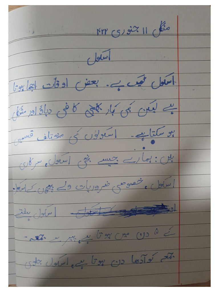 Urdu - School Themes - 1 | PDF