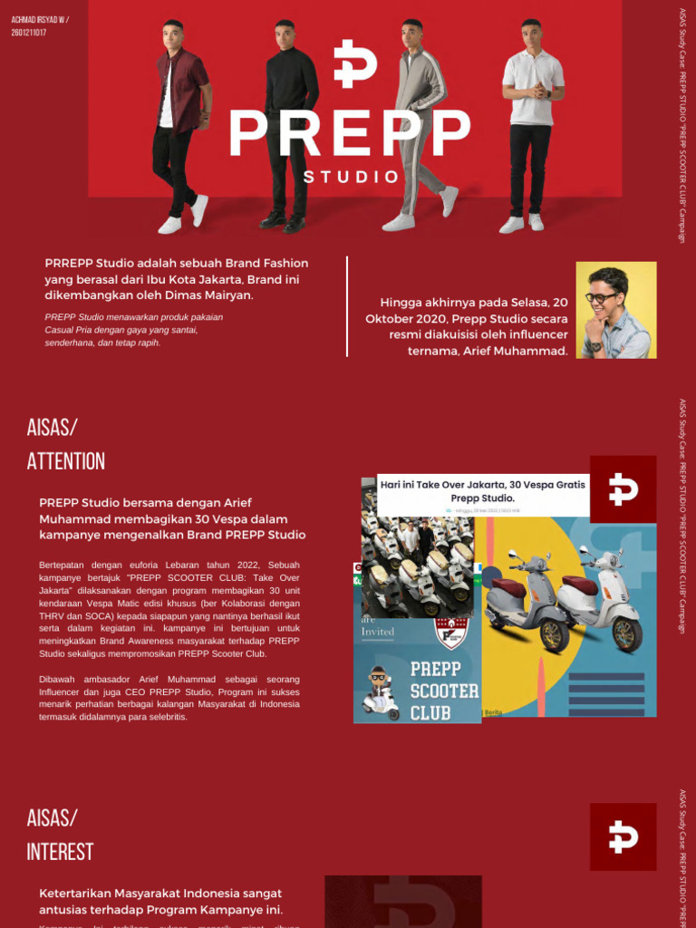 PREPP Studio Akuisisi & Kampanye Vespa | PDF