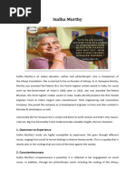 Sudha Murty A Life of Impact-4 | PDF