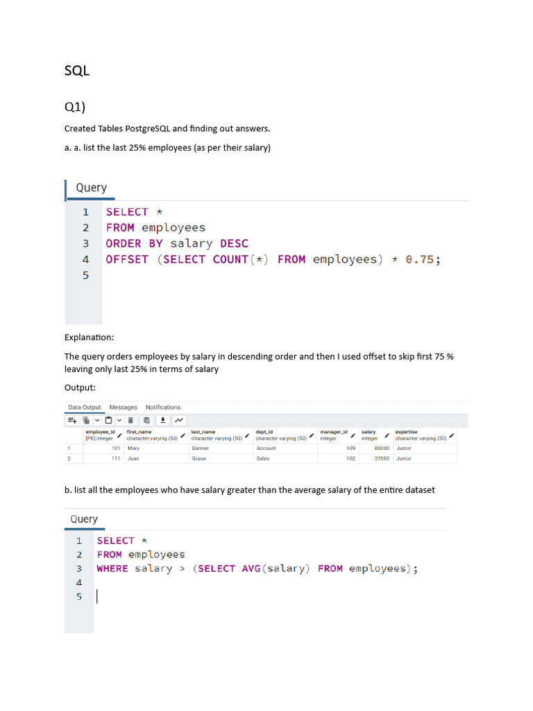 SQL and Python Data Analysis Techniques | PDF | Computing | Databases
