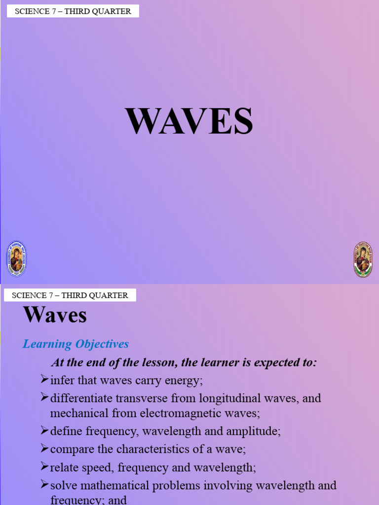 Lesson 4 Waves | PDF | Waves | Wavelength