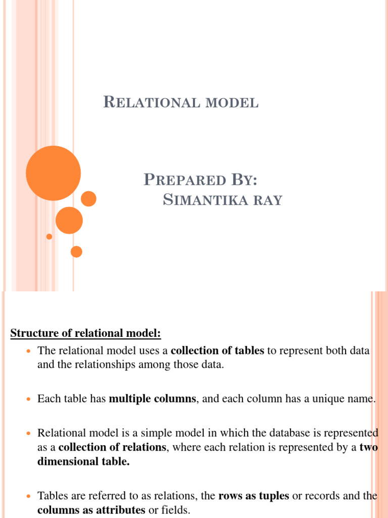 DE Module2 RelationalModel PPT | PDF | Relational Database | Relational Model