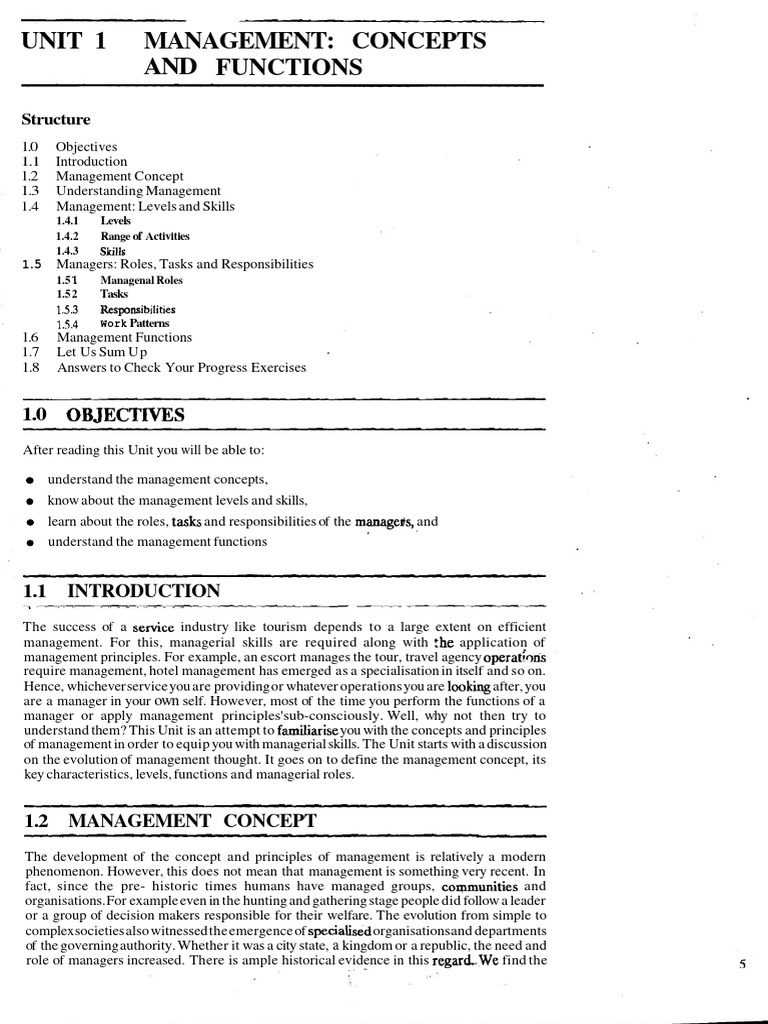 Management - Concept, Process, Theories and Approaches, Management ...