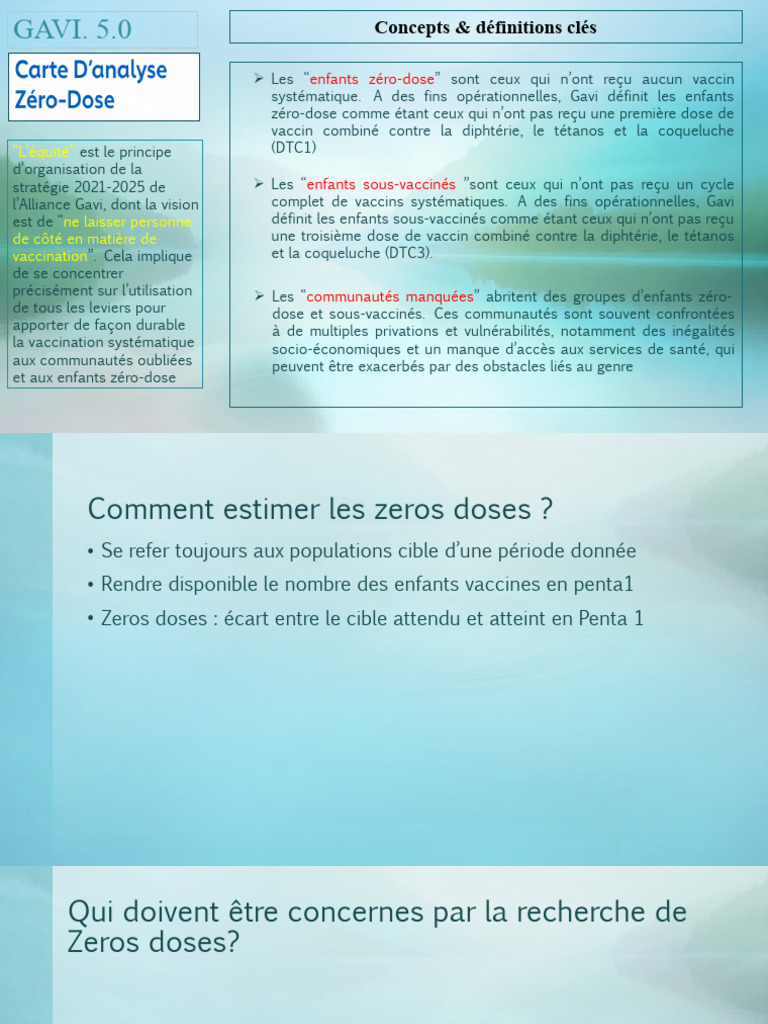 Enfants zéro-dose : définitions et enjeux | PDF | Vaccination | Vaccins