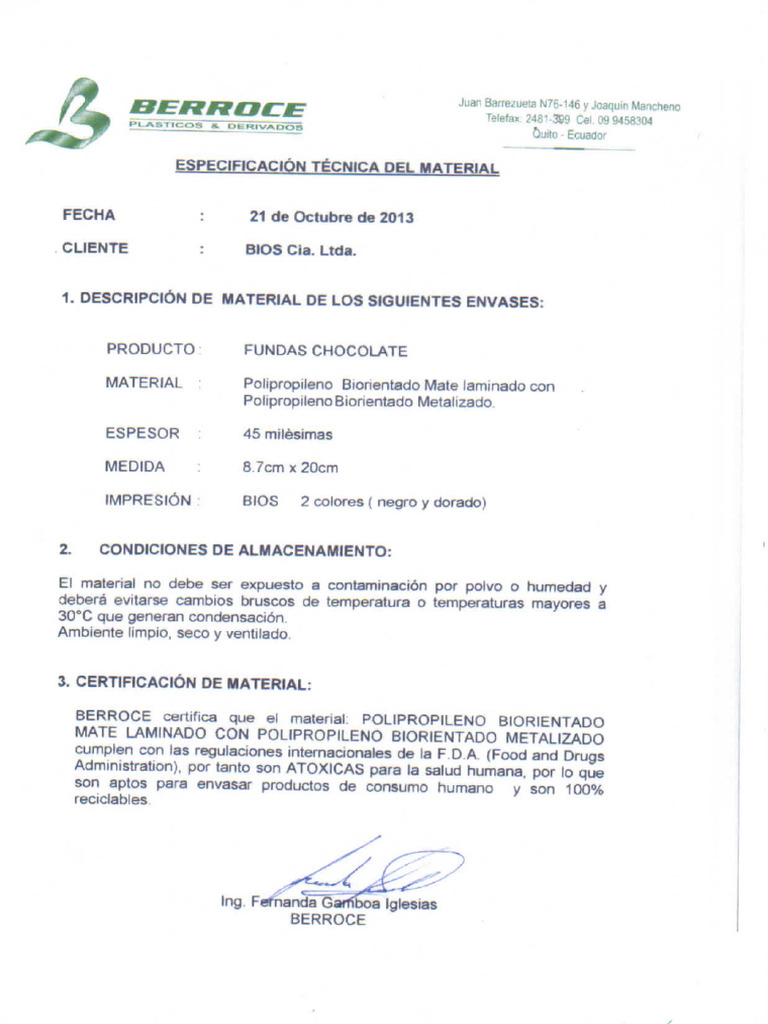 Ficha Tecnica Funda | PDF