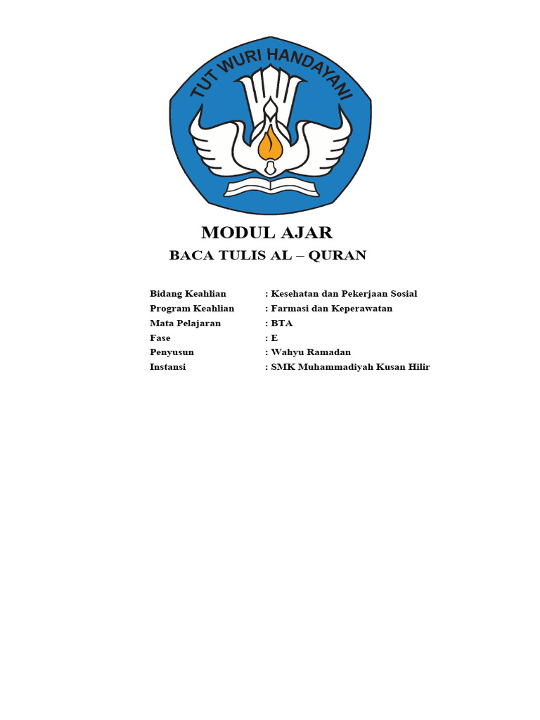 Modul Ajar Bta | PDF | Kesehatan Holistik