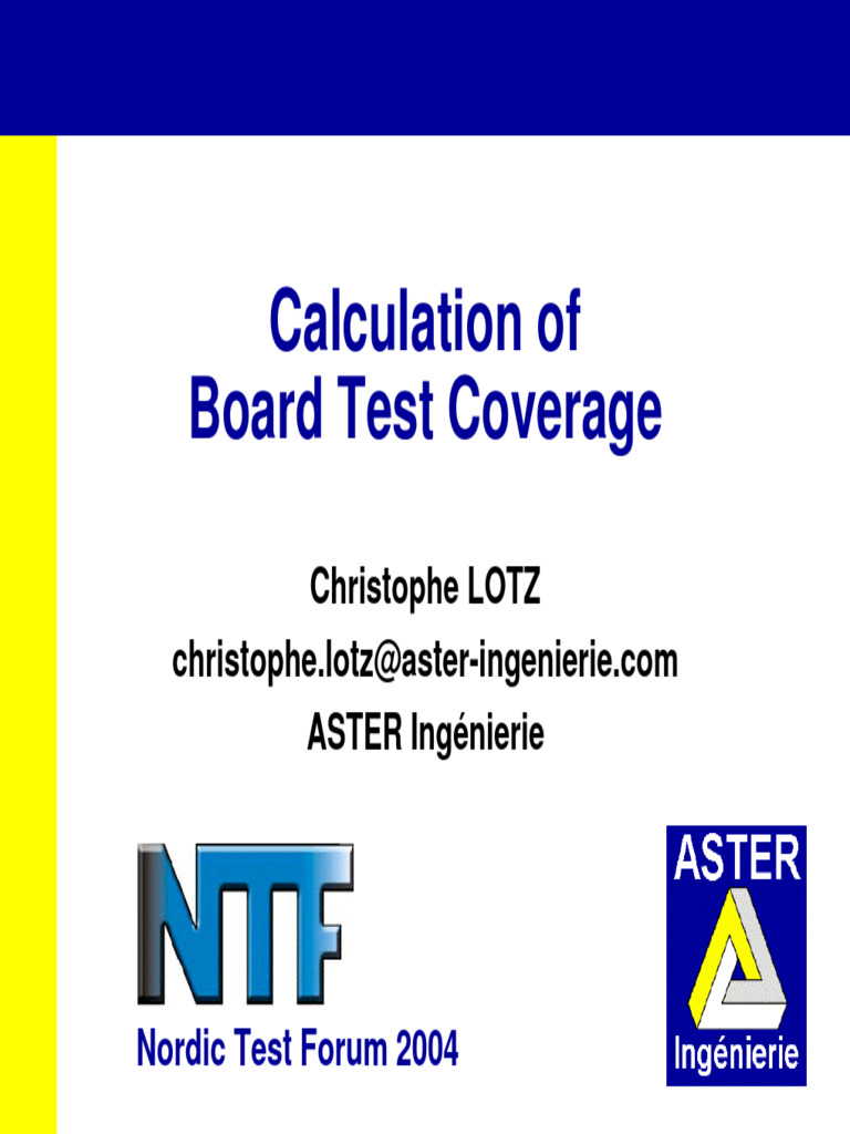 PCB Test Coverage Analysis Overview | PDF | Software Testing | Computer ...