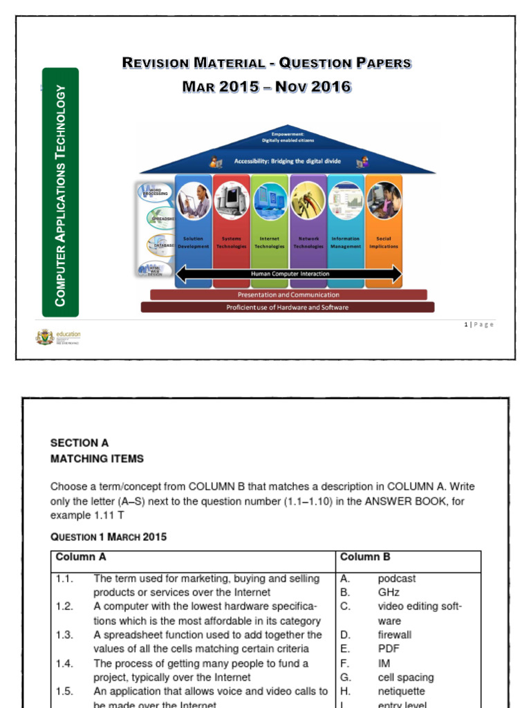 06 Theory Past Papers Material Eng | PDF | World Wide Web | Internet & Web