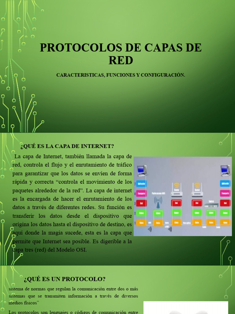 Protocolos de Capas de Red | PDF | Protocolos de internet | Red de ...