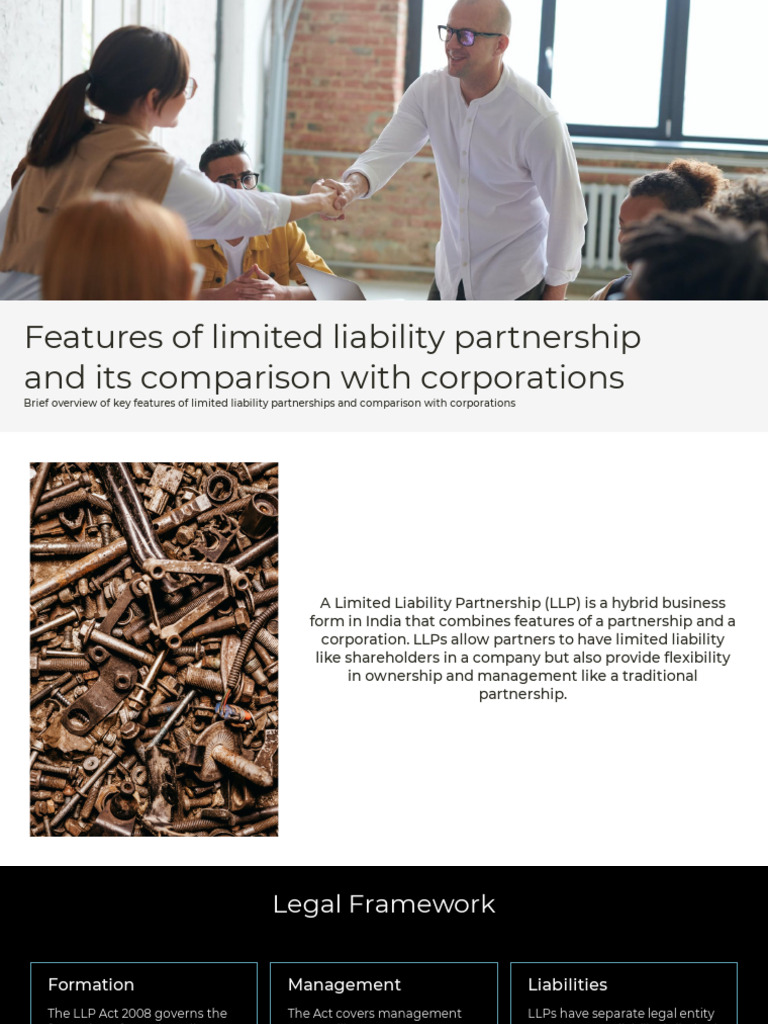 Features of Limited Liability Partnership and Its Comparison With ...