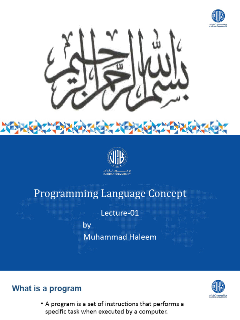 Pogramming Language Concepts 01 | PDF | Computer Programming | Programming