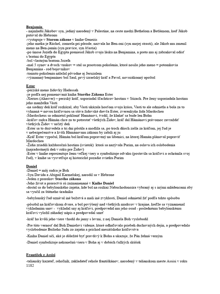 Benjamín | PDF