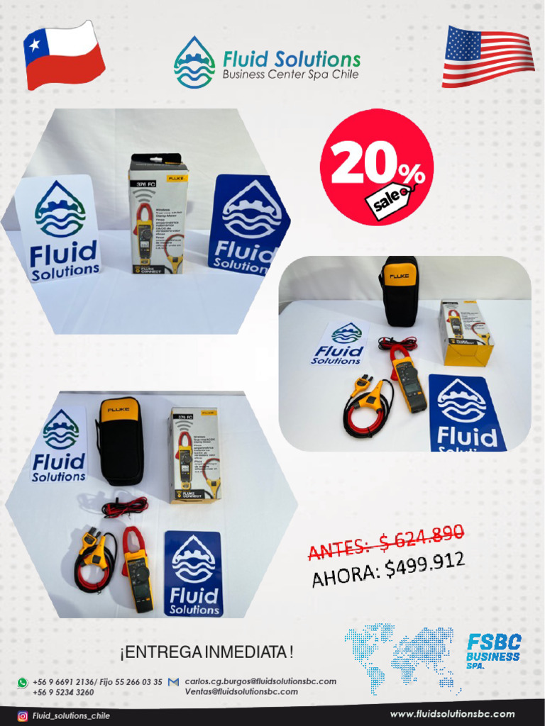 Catalogo Fluke 376 FC | PDF | Ingenieria Eléctrica | Electricidad