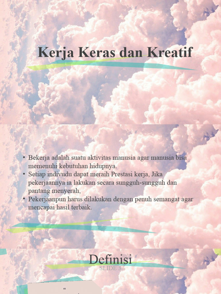 Kerja Keras Dan Kreatif | PDF