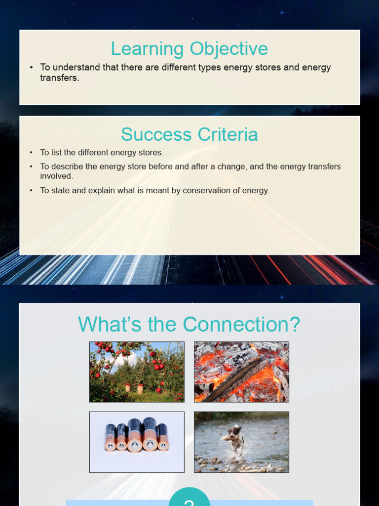 Types and Transfers of Energy Stores | PDF | Kinetic Energy | Applied ...