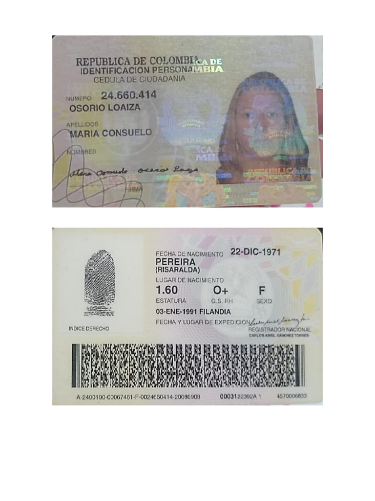 Cedula Maria Consuelo | PDF