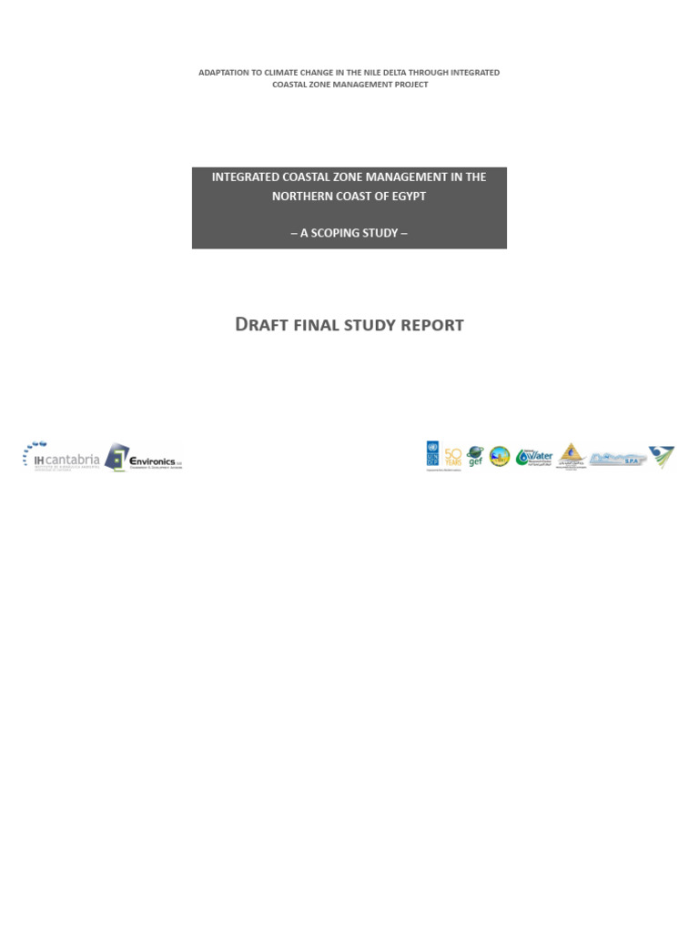 Draft Final Study Report | PDF | Coast | Sustainability