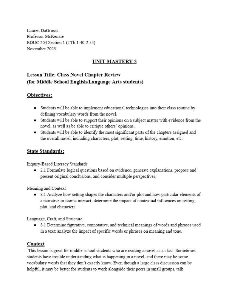 Unit Mastery 5 | PDF | Vocabulary | Mobile App