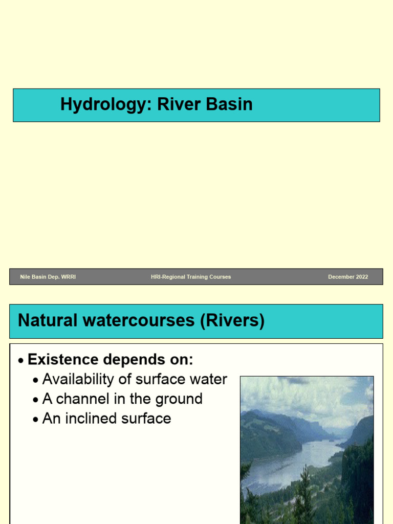 Hydrology Training for Professionals | PDF | Drainage Basin | Surface ...