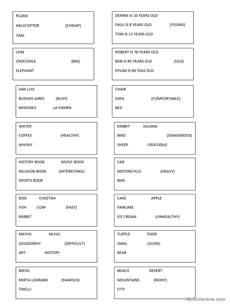 TIC TAC TOE Superlatives | PDF