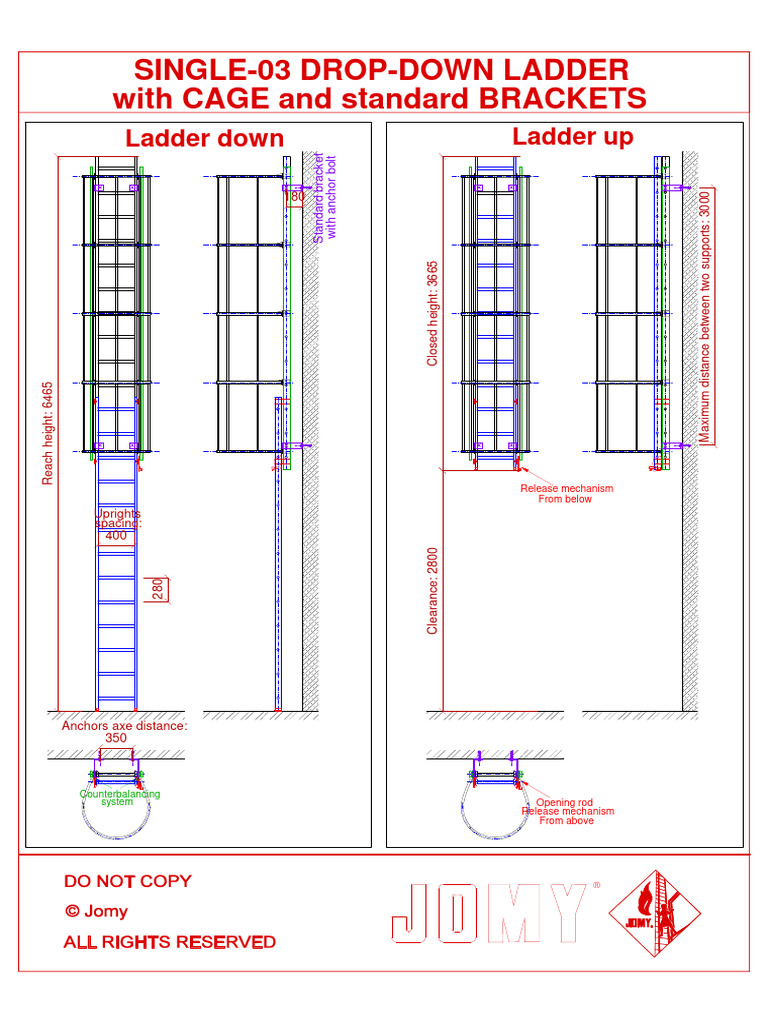 Single-03 Drop-Down Ladder Specs | PDF