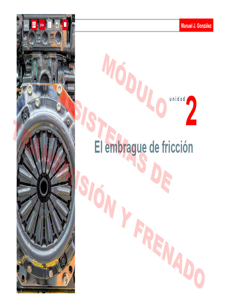 Stf-2 - El Embrague de Fricción | PDF | Embrague | Ingeniería mecánica