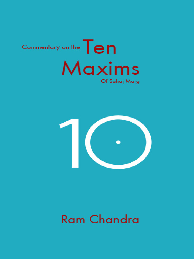 Ten Maxims English - V3 PDF | PDF | Prayer | Thought