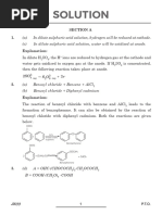 ISC 2025 Class 12 Chemistry Solution | PDF | Chemical Reactions | Molecules