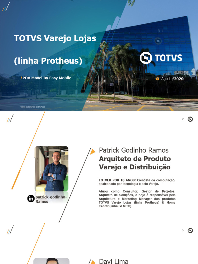 TOTVS Varejo Lojas (Linha Protheus) - PDV Móvel by EasyMobile | PDF | Business | Tecnologia da ...
