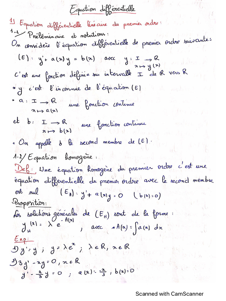 Équation-différentielle-1 | PDF