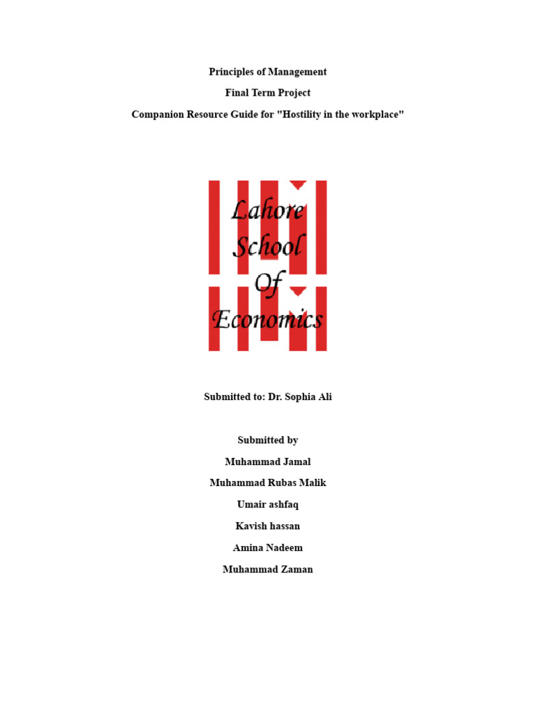 Managing Workplace Hostility Guide | PDF | Leadership | Empathy