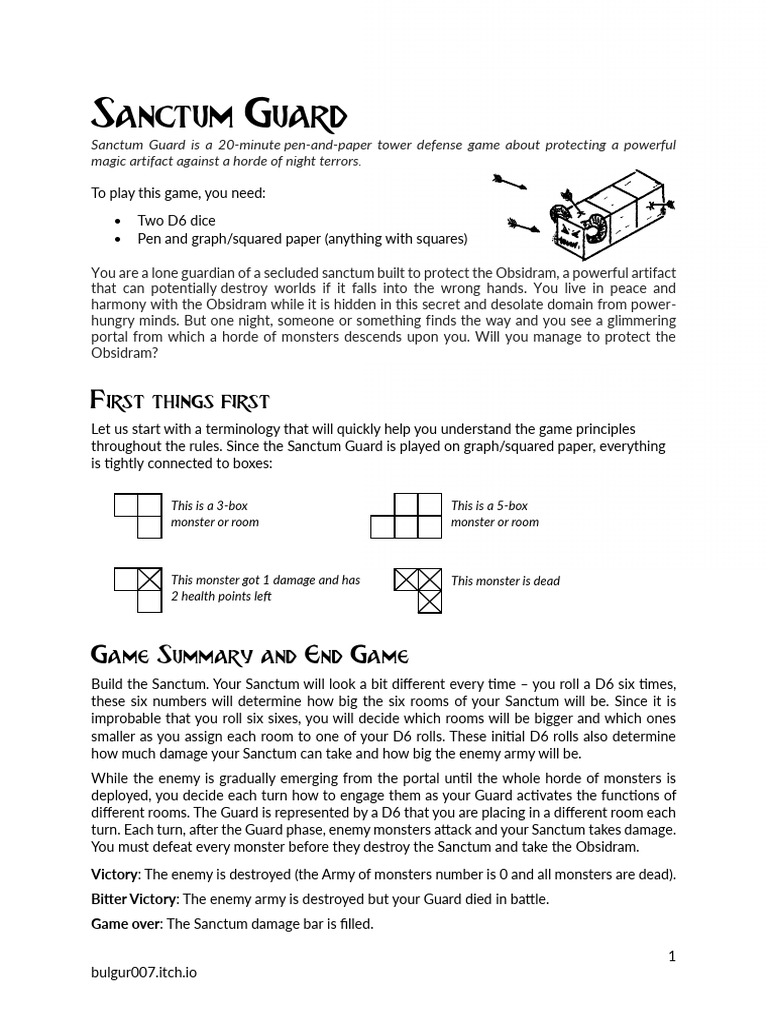 Sanctum Guard Rulesv1 0 | PDF