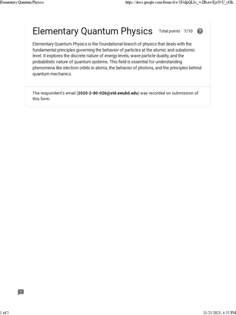 Understanding Elementary Quantum Physics | PDF | Quantum Mechanics ...